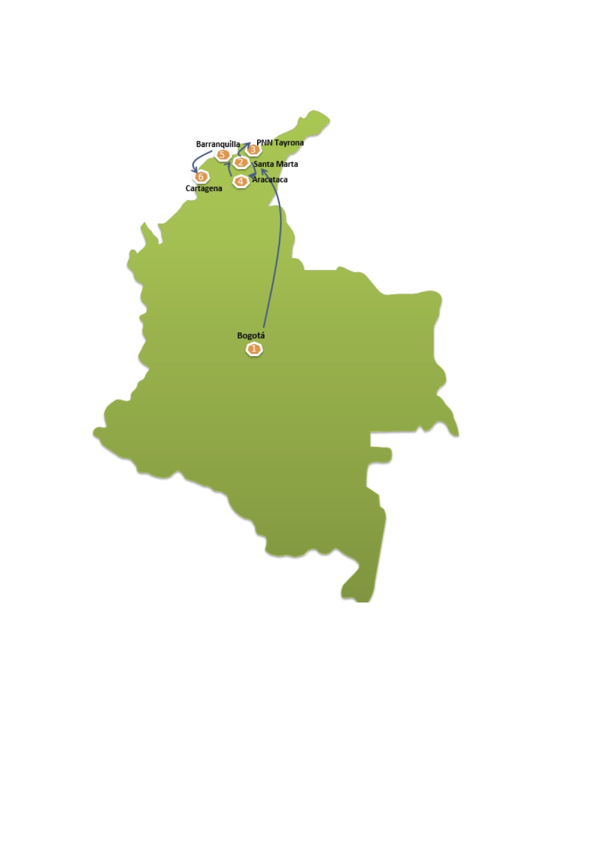 MAPA 100 AÑOS DE SOLEDAD - BúscameViajes